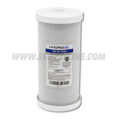 Hydronix CB-45-1005, Carbon Block Filter, 4.5" x 9-7/8", 5 Micron