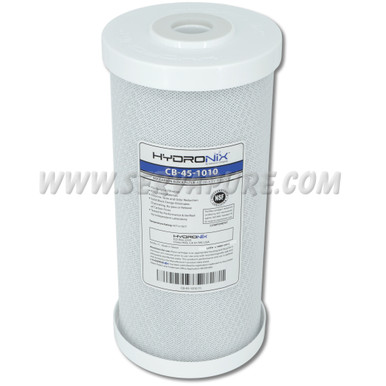 Hydronix CB-45-1010, Carbon Block Filter, 4.5" x 9-7/8", 10 Micron