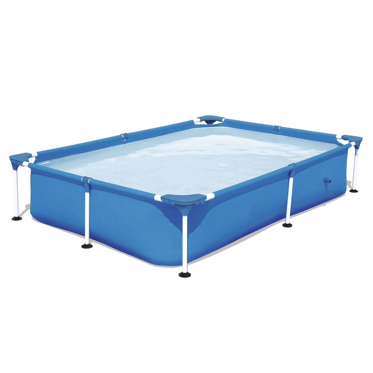 7.25ft x 17in Rectangular Framed Above Ground Swimming Pool with Filter ...