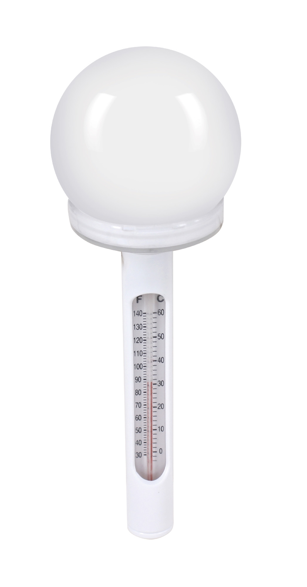9" Lighted Color Changing Solar Floating Thermometer | Christmas Central