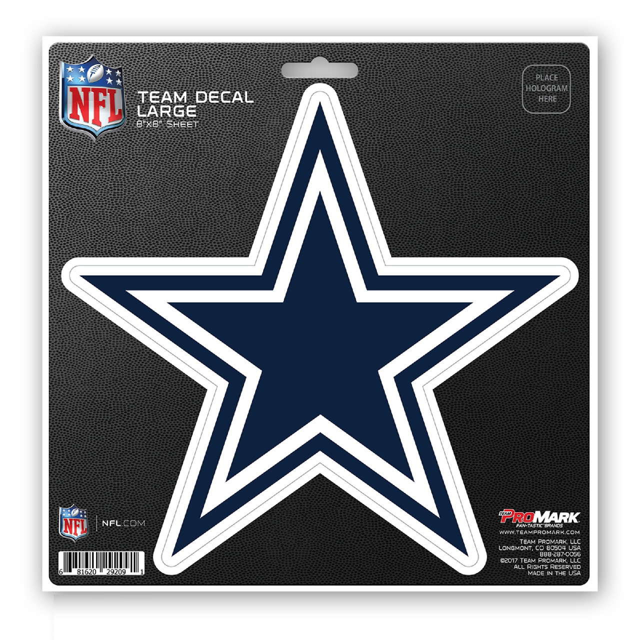 8" NFL Dallas Cowboys Large Decal Sticker | Christmas Central