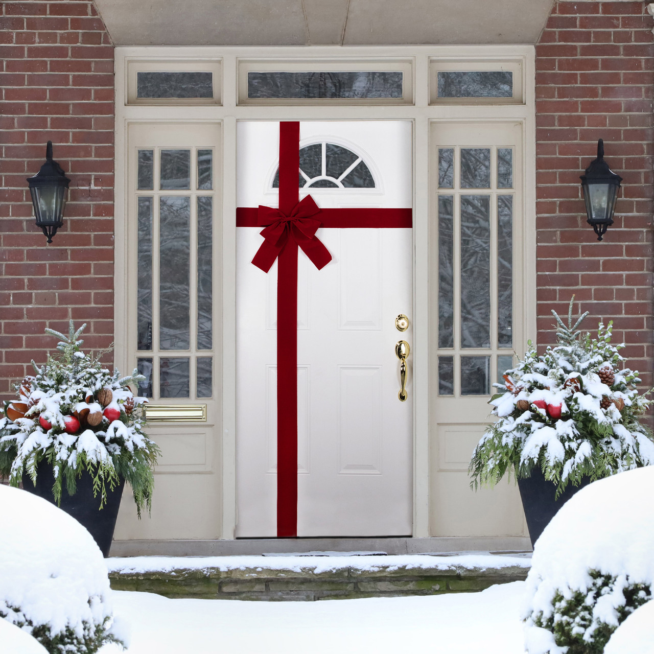 14' Classic Red Velvet Christmas Door Bow | Christmas Central