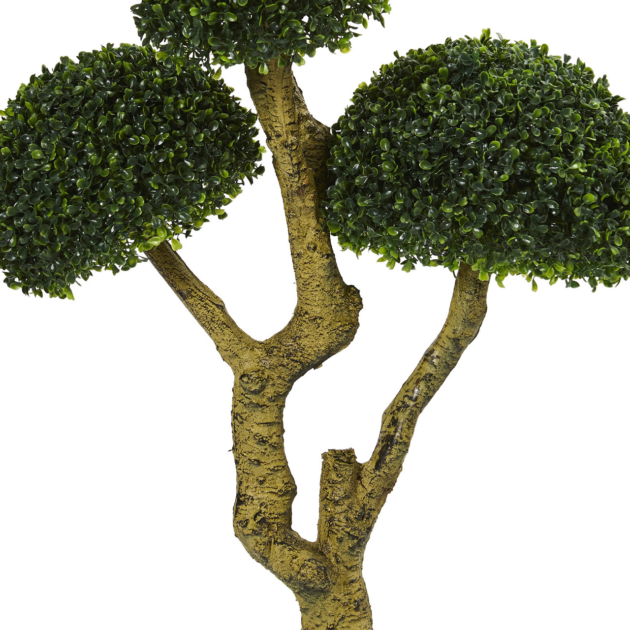5' Artificial Outdoor Five Head UV Resistant Boxwood Tree in Brown Pot ...