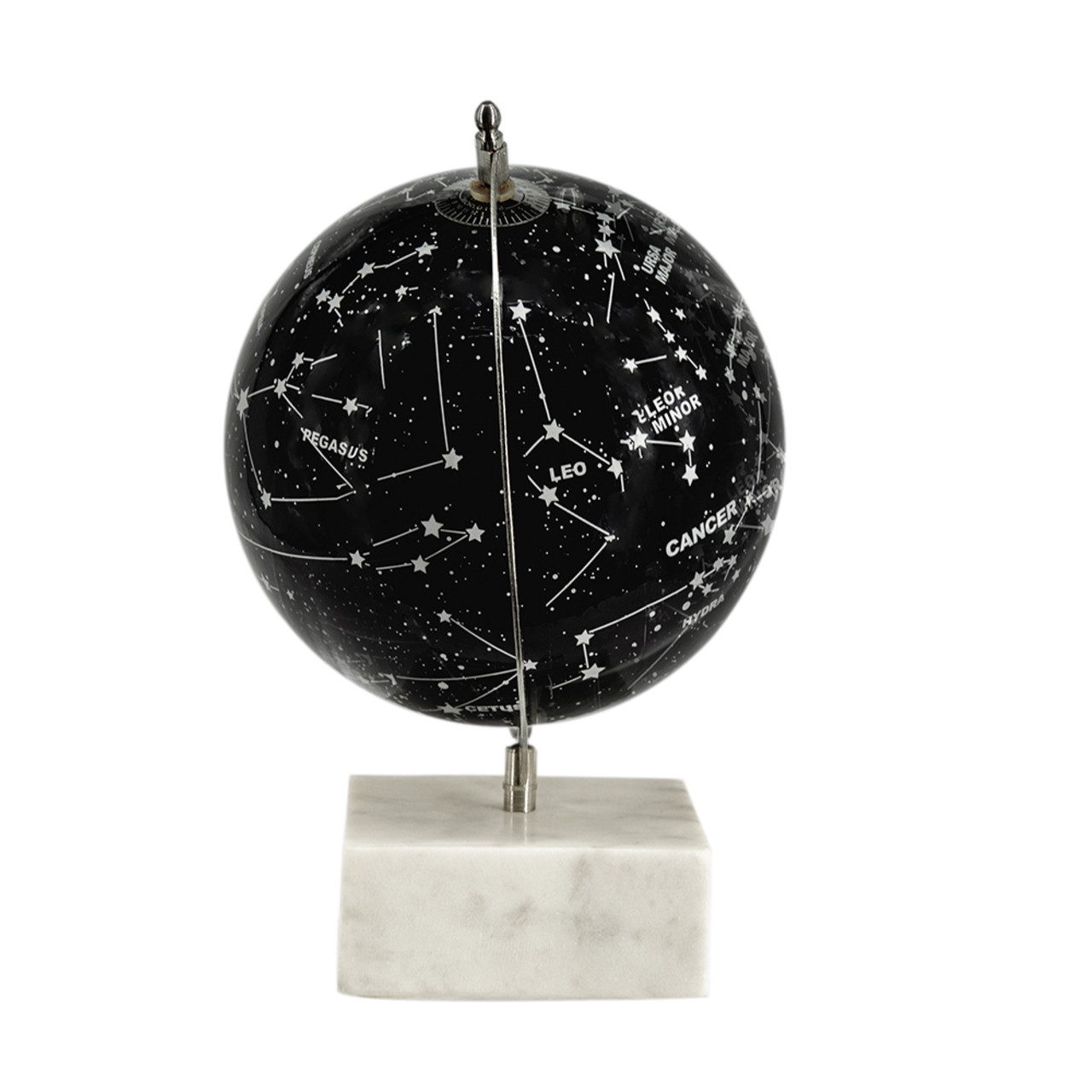 Constellation Globe on Marble Base - 11.75" - Black & White | Christmas ...