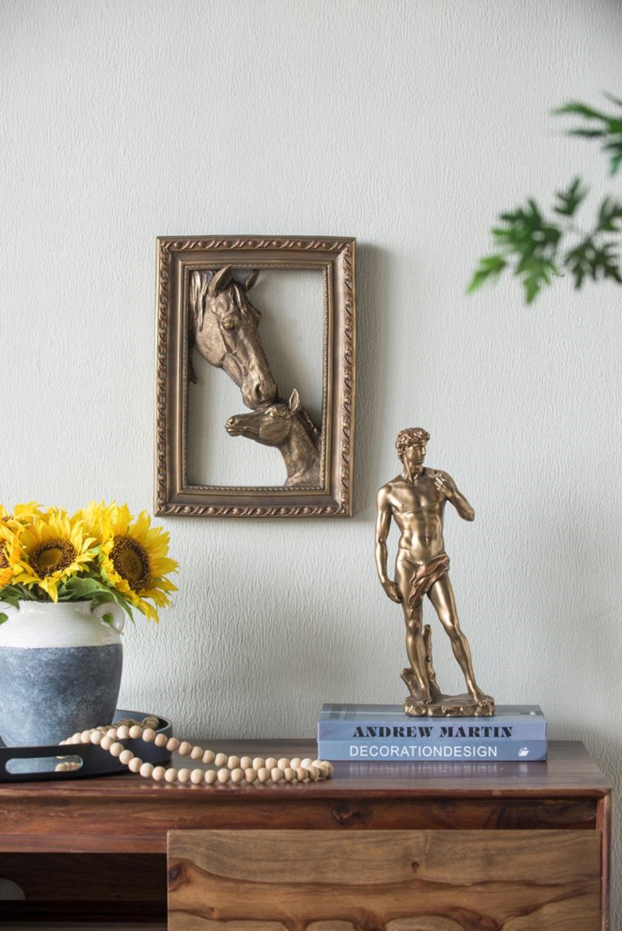 David Tabletop Statue - 13.75" - Gold | Christmas Central