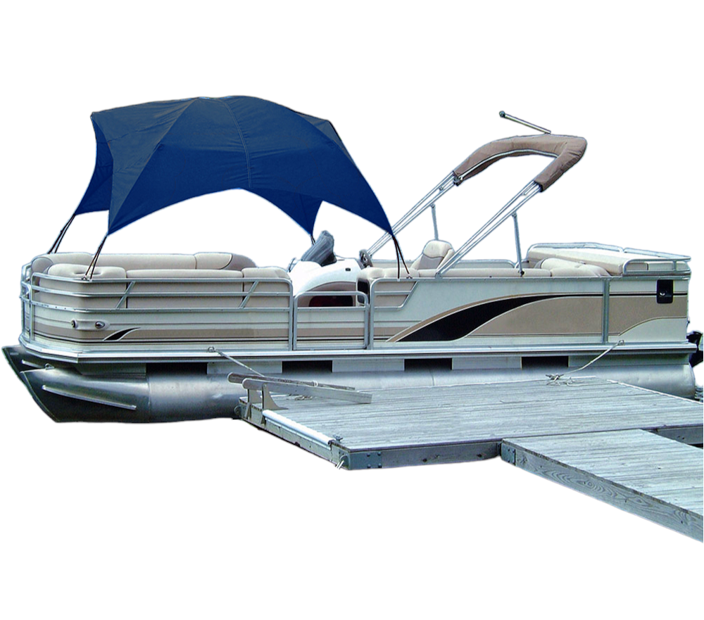 22" Navy Blue Solid Contemporary Pontoon Easy-Up Shade Top | Christmas ...