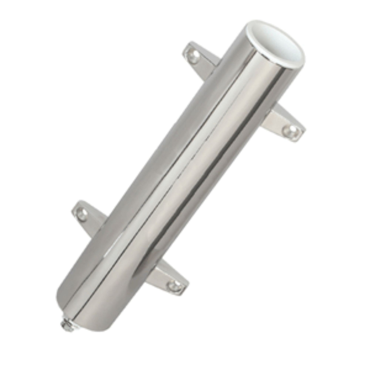 16" Silver & White Lee's Stainless Steel Heavy Duty Bulkhead Mount with ...