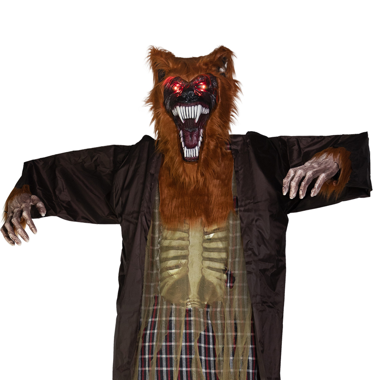 Huge Lighted & Animated Talking Werewolf Commercial Outdoor Halloween ...