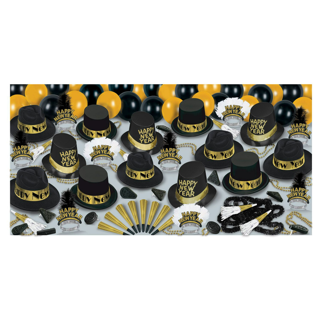Club Pack of 50 Grand Deluxe Gold "Happy New Years" Legacy Party Favor ...