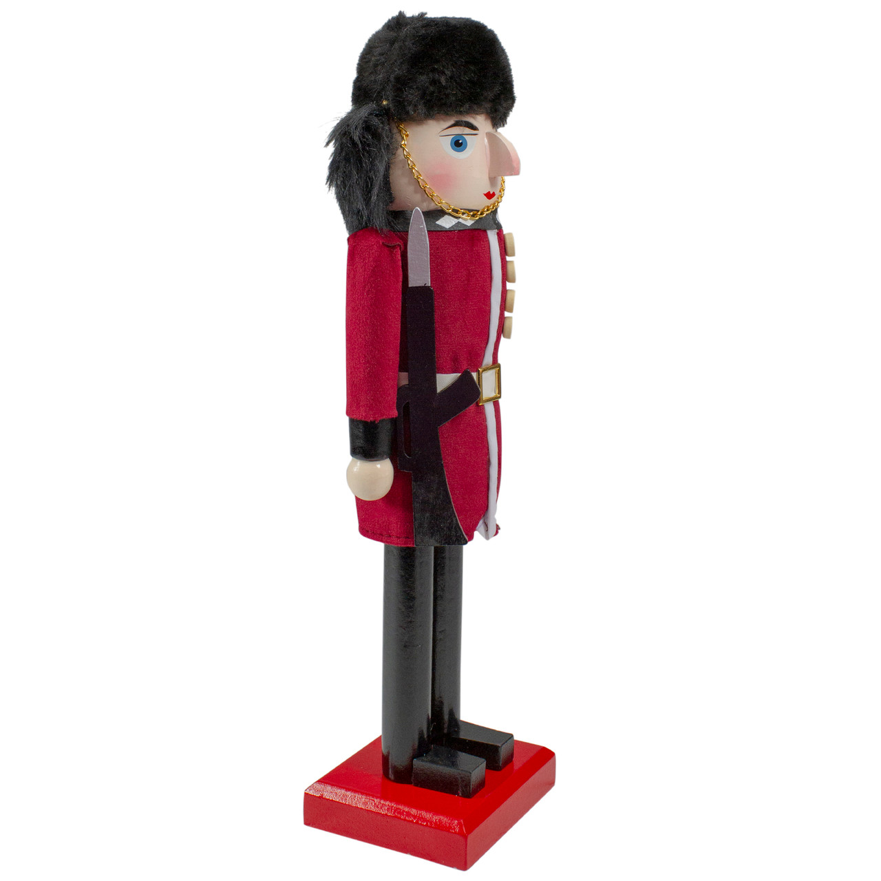 14" Red & Black Royal Guard Christmas Nutcracker Soldier with Rifle ...