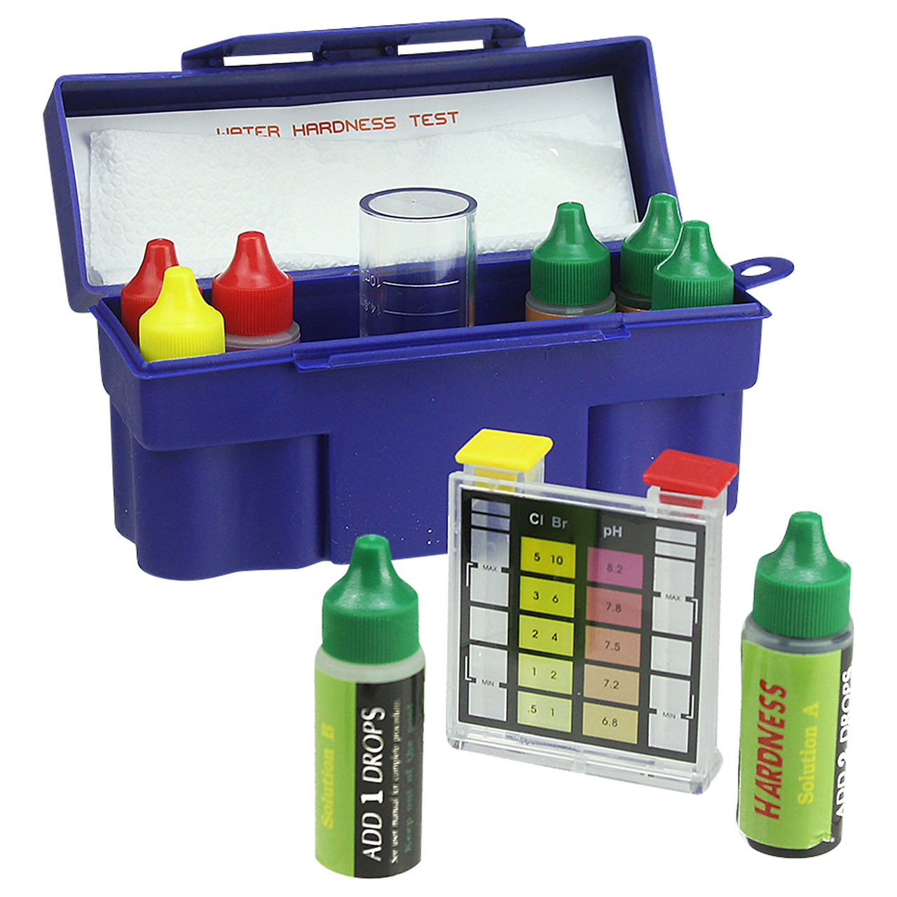 6-Way Test Kit with Testing Block & Case for Swimming Pools & Spas ...