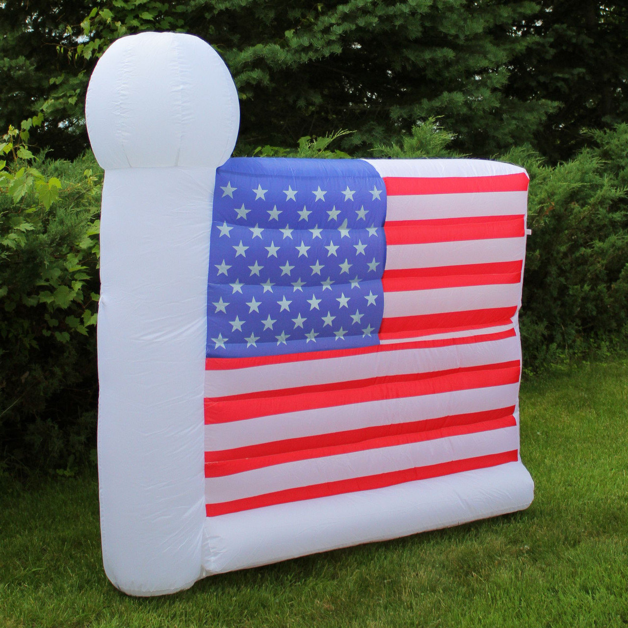 5.5' Pre-Lit Inflatable American Flag Outdoor Decoration | Christmas ...