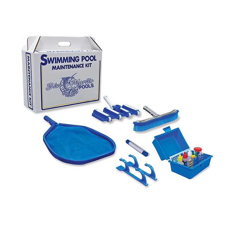 18" Blue 6-Pieces Swimming Pool Maintenance Kit | Christmas Central