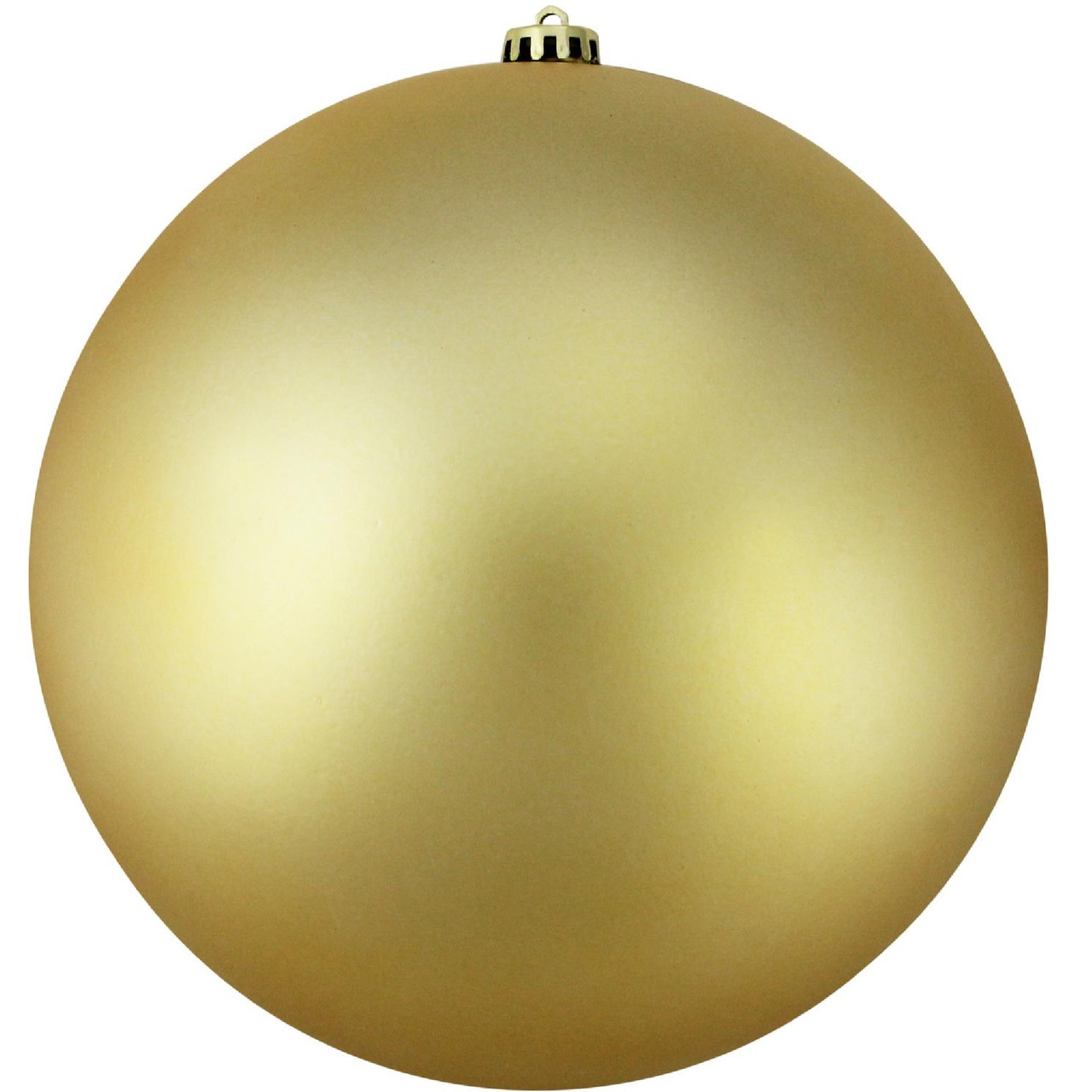 Vegas Gold Shatterproof Matte Christmas Ball Ornament 6" (150mm ...