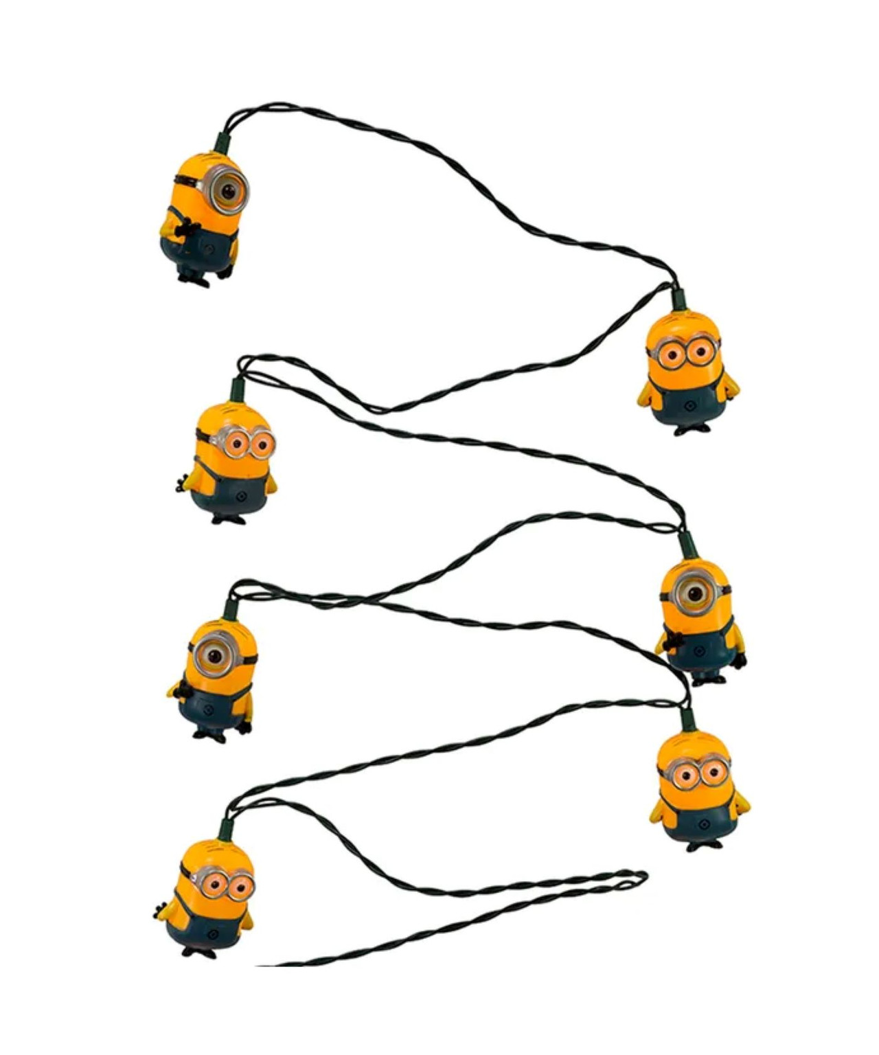 Despicable Me Minions Christmas Light Set - Clear - 9' Green Wire ...