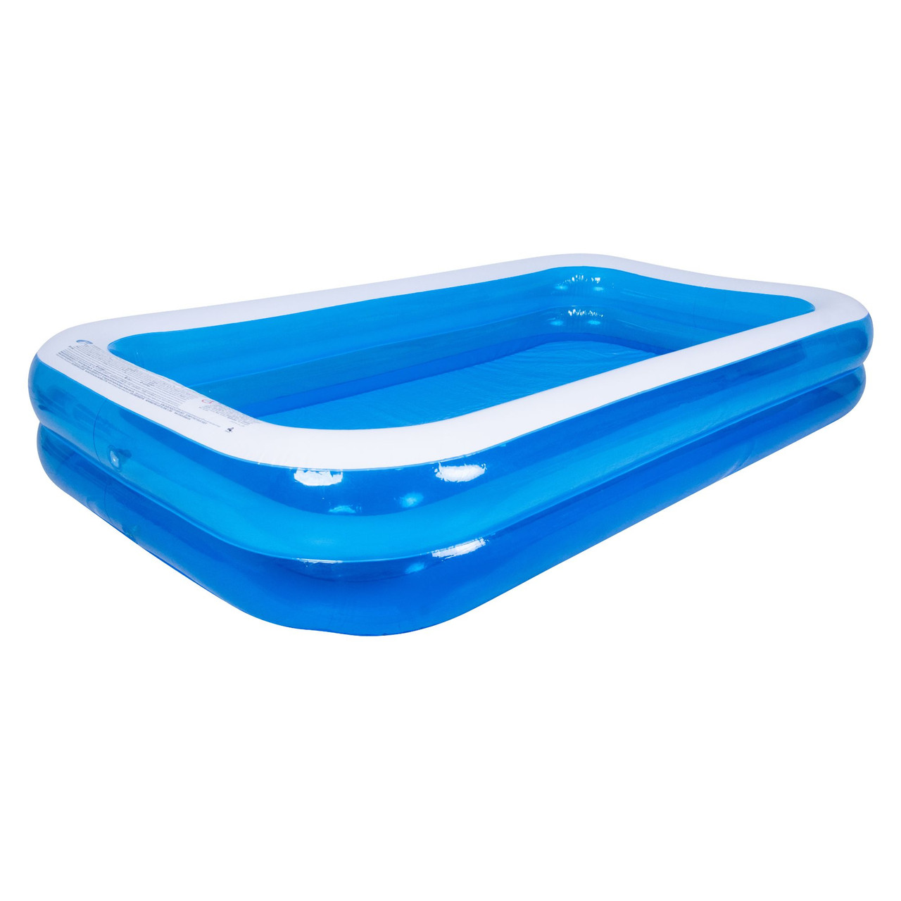 10' Blue & White Inflatable Rectangular Swimming Pool | Christmas Central