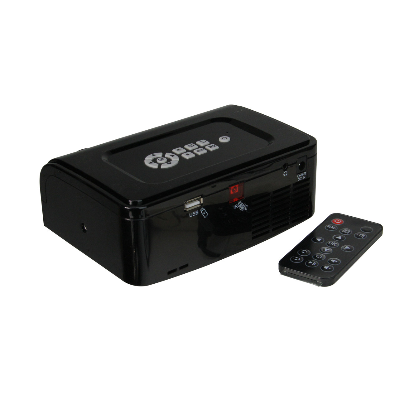 6" Black Window Display Christmas & Halloween FX Mini Projector Kit ...