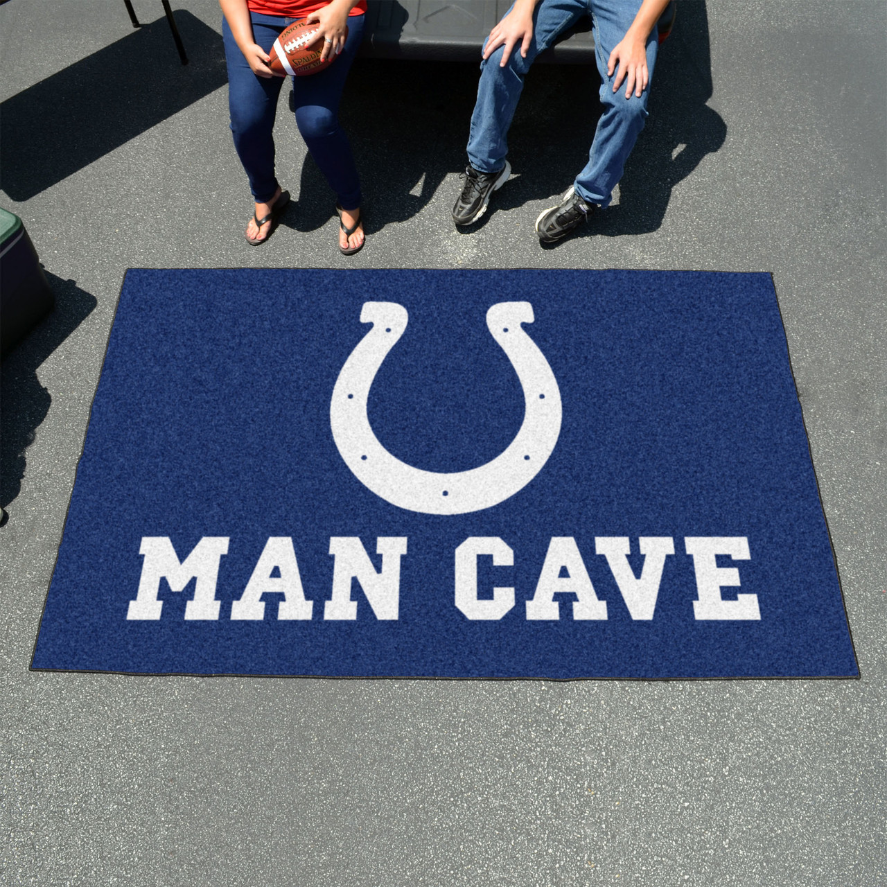 59.5" x 94.5" Blue NFL Indianapolis Colts "Man Cave" Area Rug ...