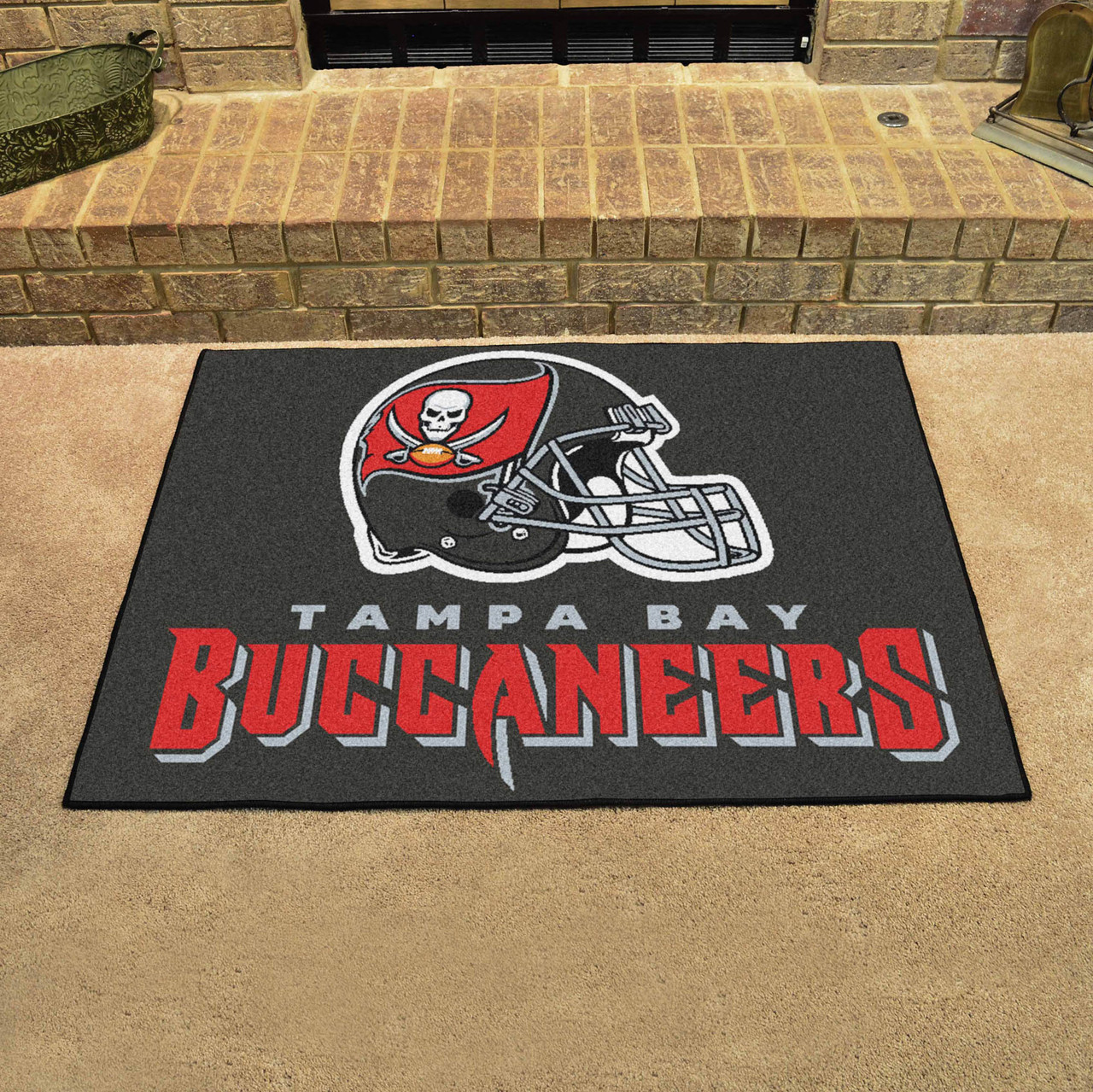 33.75" x 42.5" Gray & Red NFL Tampa Bay Buccaneers Rectangular Mat ...