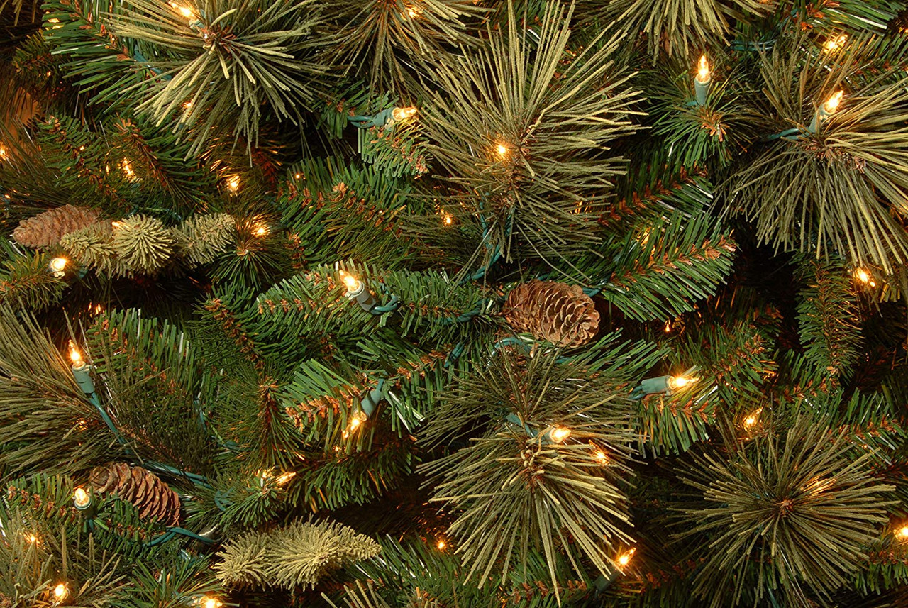 7.5 ft. Carolina Pine Tree with Clear Lights | Christmas Central