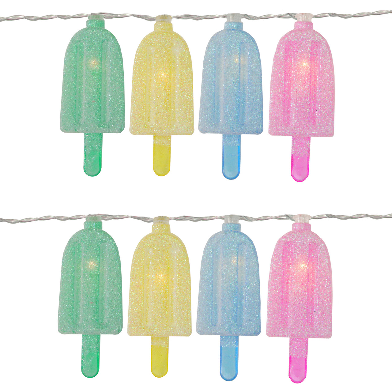 10-Count LED Pastel Ice Pop String Lights | Christmas Central