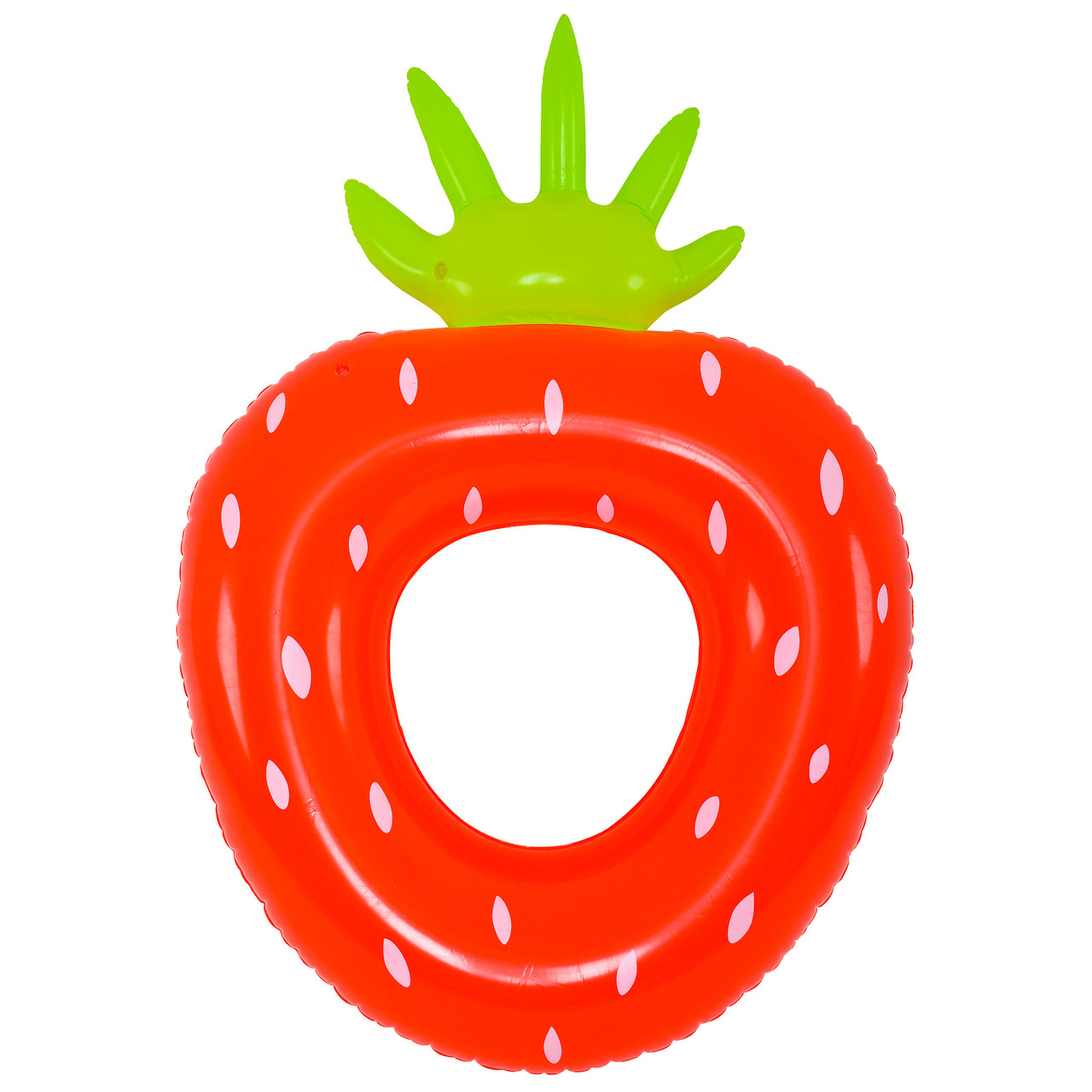30" Inflatable Red Strawberry Children Pool Ring Float | Christmas Central