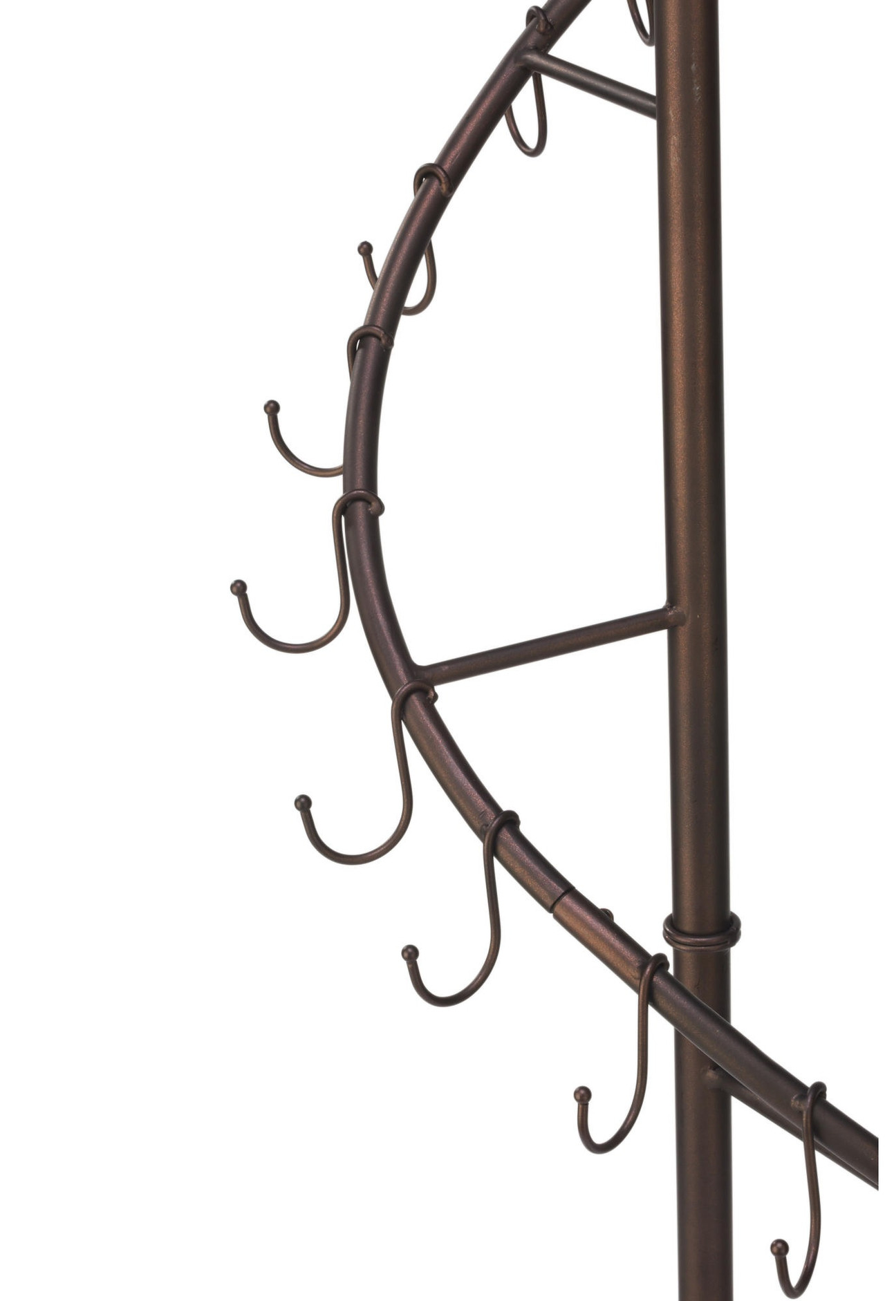 73" Brown Rotating Purse Tree with Display Hooks | Christmas Central