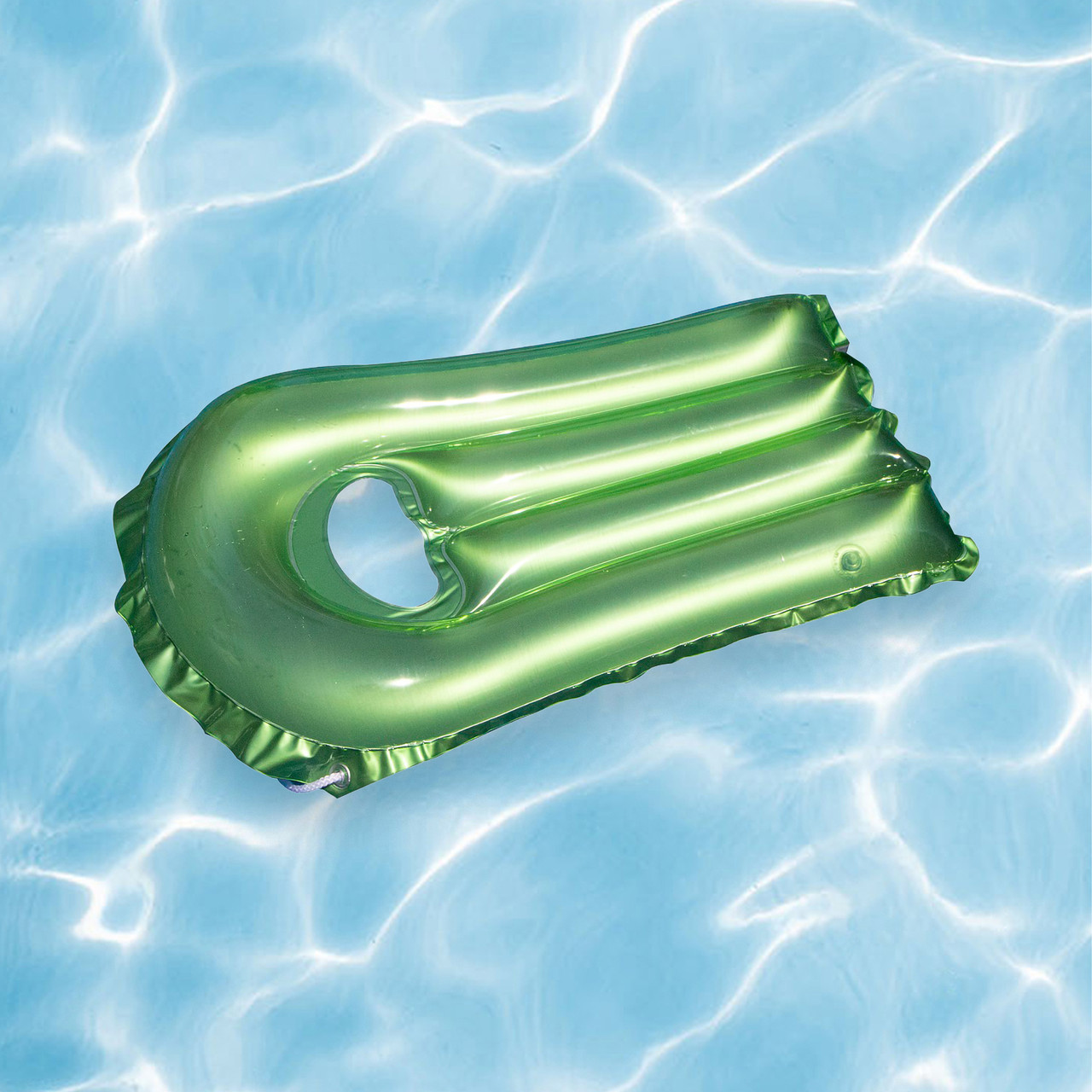 30-Inch Inflatable Transparent Green With Metallic Silver Surf Rider ...