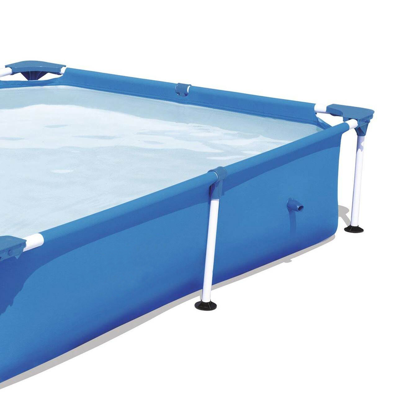 7.25ft x 17in Rectangular Framed Above Ground Swimming Pool with Filter ...