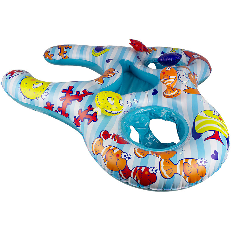 46.5" Underwater Creatures Mommy & Us Dual Inflatable Swimming Pool ...