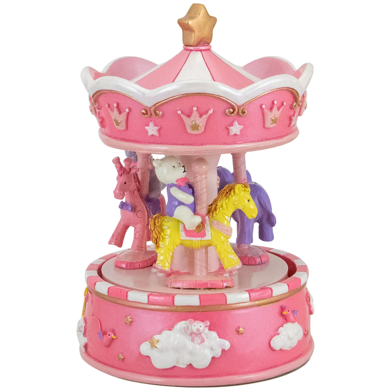 Children's Sleepy Time Animated Musical Carousel - 6.5" - Piink ...