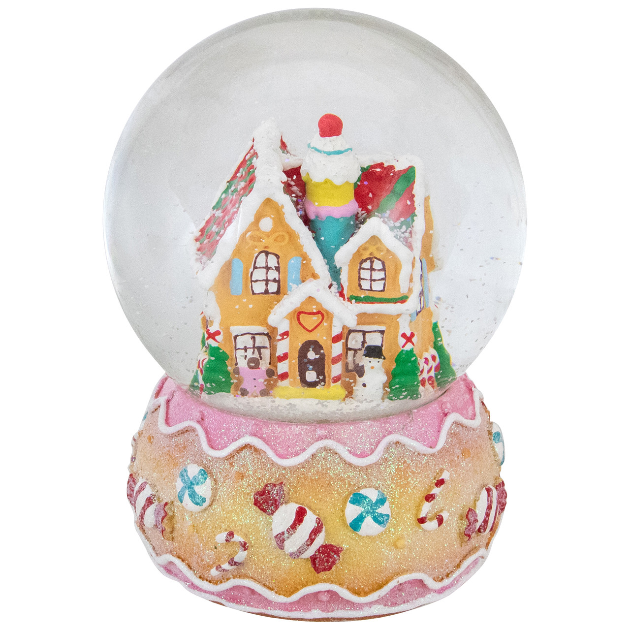 Gingerbread House Musical Christmas Snow Globe - 6.5" | Christmas Central