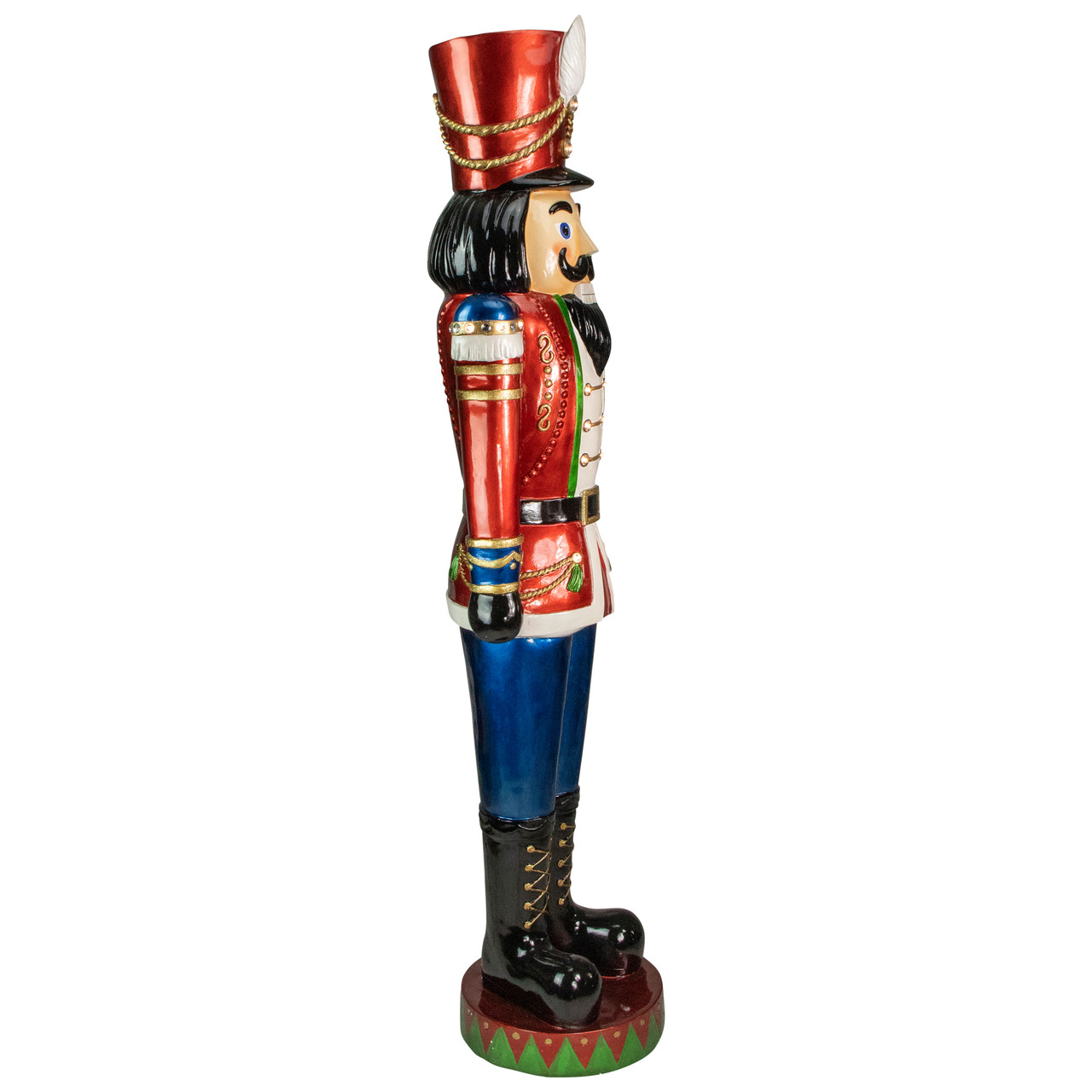 75" LED Lighted Metallic Jeweled Commercial Grade Fiberglass Christmas ...