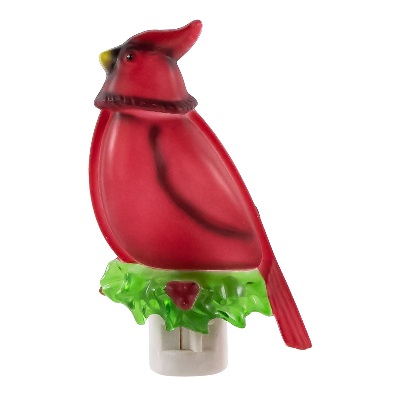 5.5" Red Cardinal Bird Christmas Night Light | Christmas Central