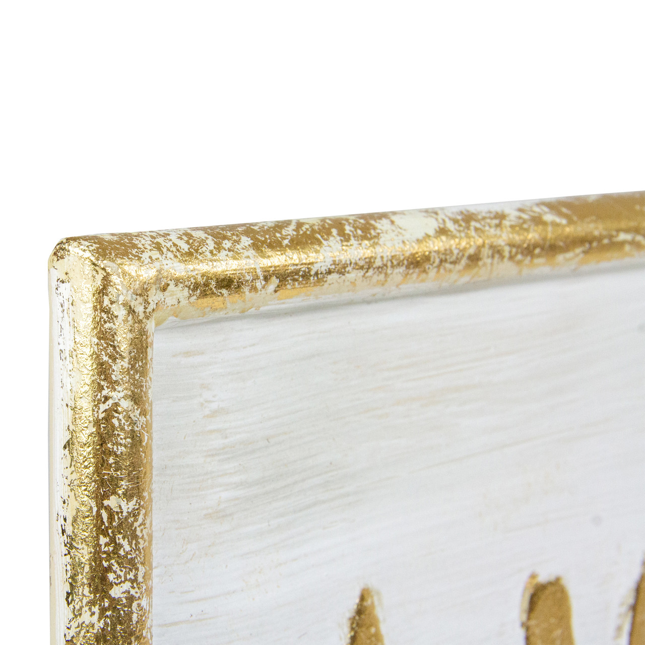 48" Metallic Gold Merry Christmas Metal Wall Sign | Christmas Central