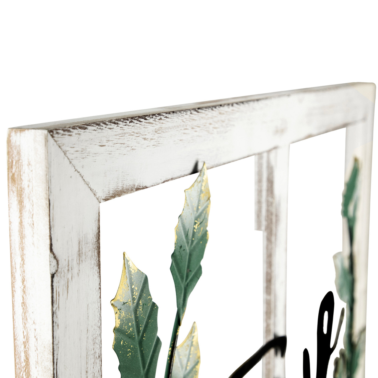 23.75" Joy Window Frame with Holly Christmas Wall Sign | Christmas Central