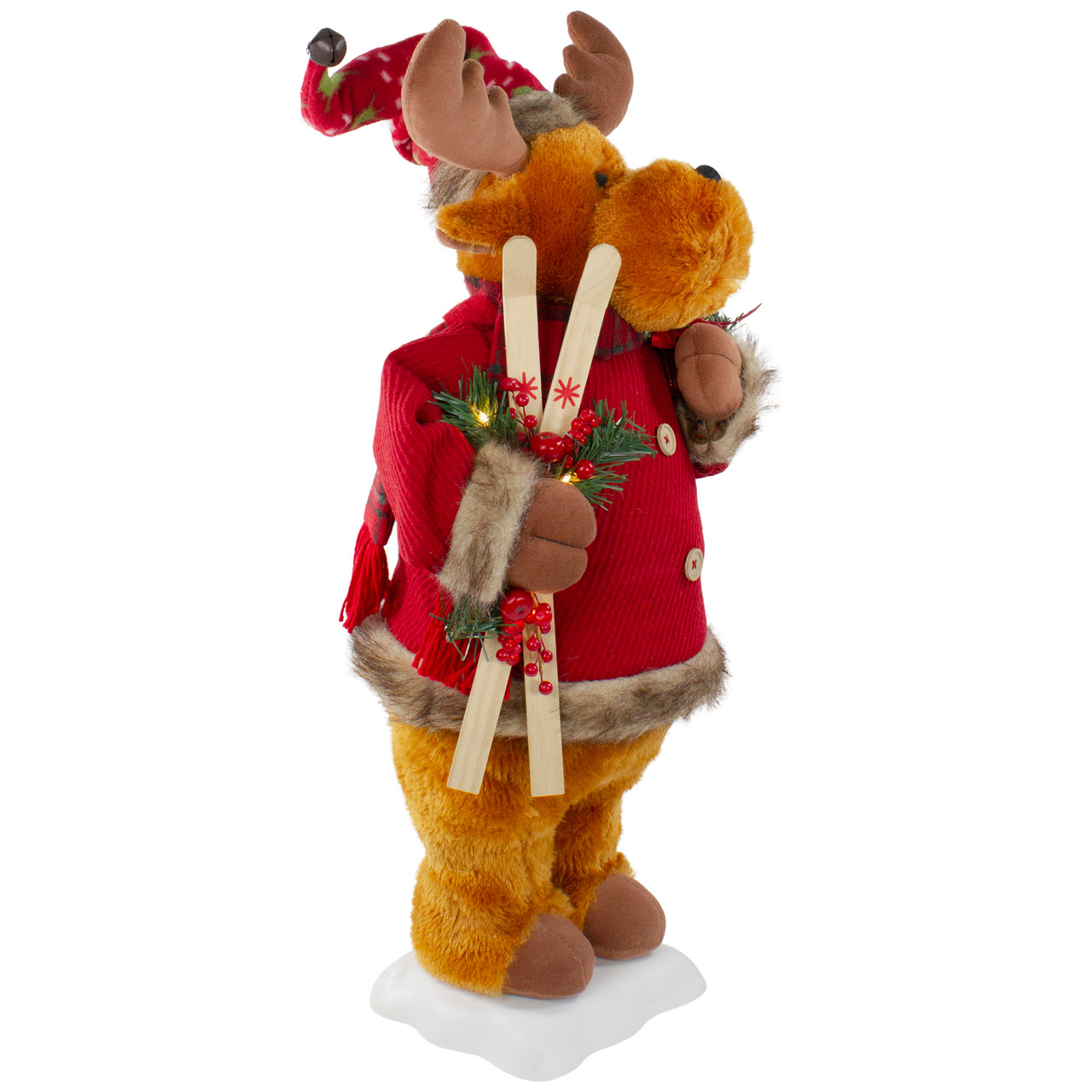 24" Lighted & Animated Musical Moose Christmas Figure | Christmas Central