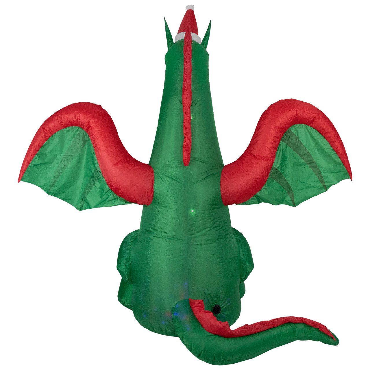 6' Inflatable LED Lighted Dragon with Gift Outdoor Christmas Decoration ...