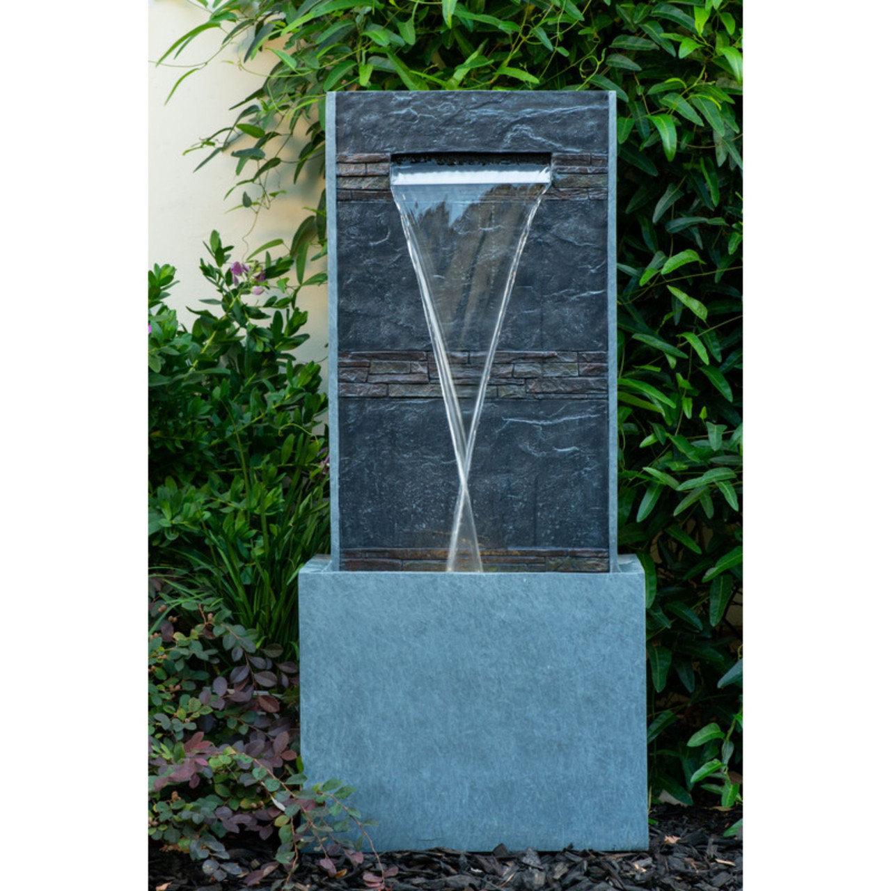 3.25' Stone Blue & Black Resin Decorative & Inspiring Fernwood ...