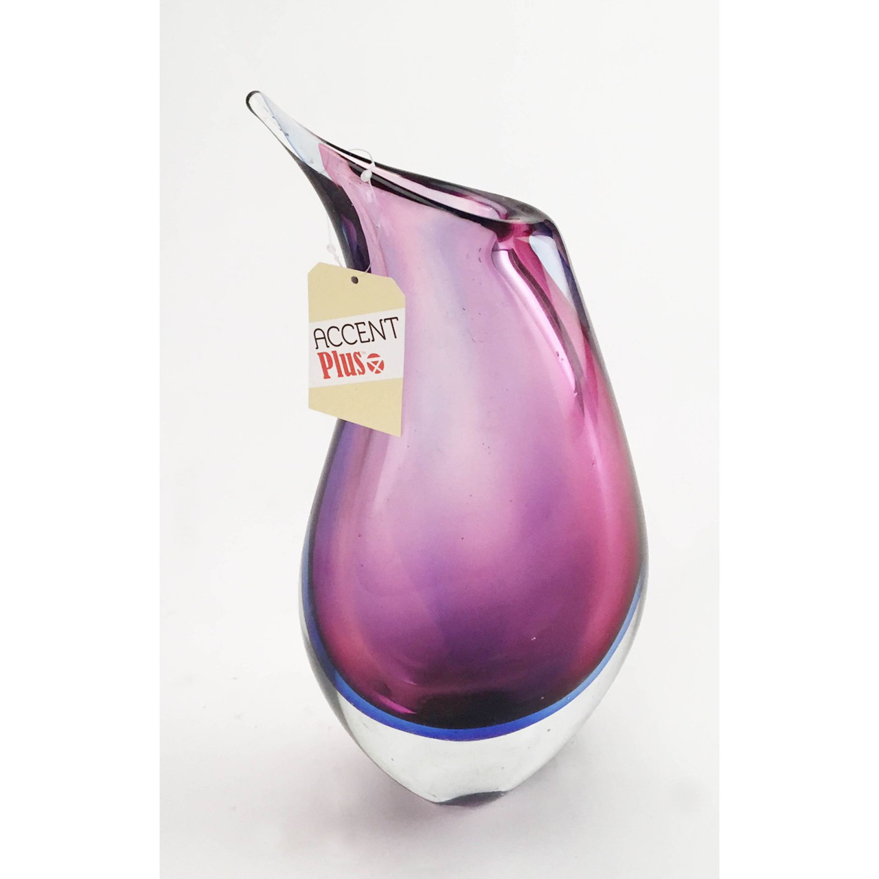 21.5" Purple & Blue Duo Tone Contemporary Vase | Christmas Central