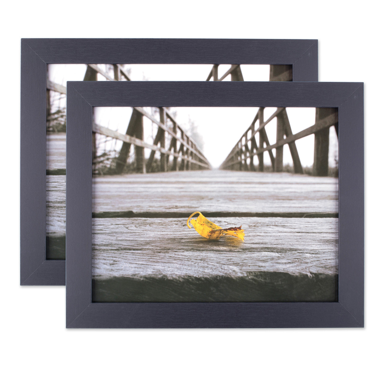 Set of 2 Vibrant Unique Black Farmhouse Rectangular Picture Frame, 11. ...