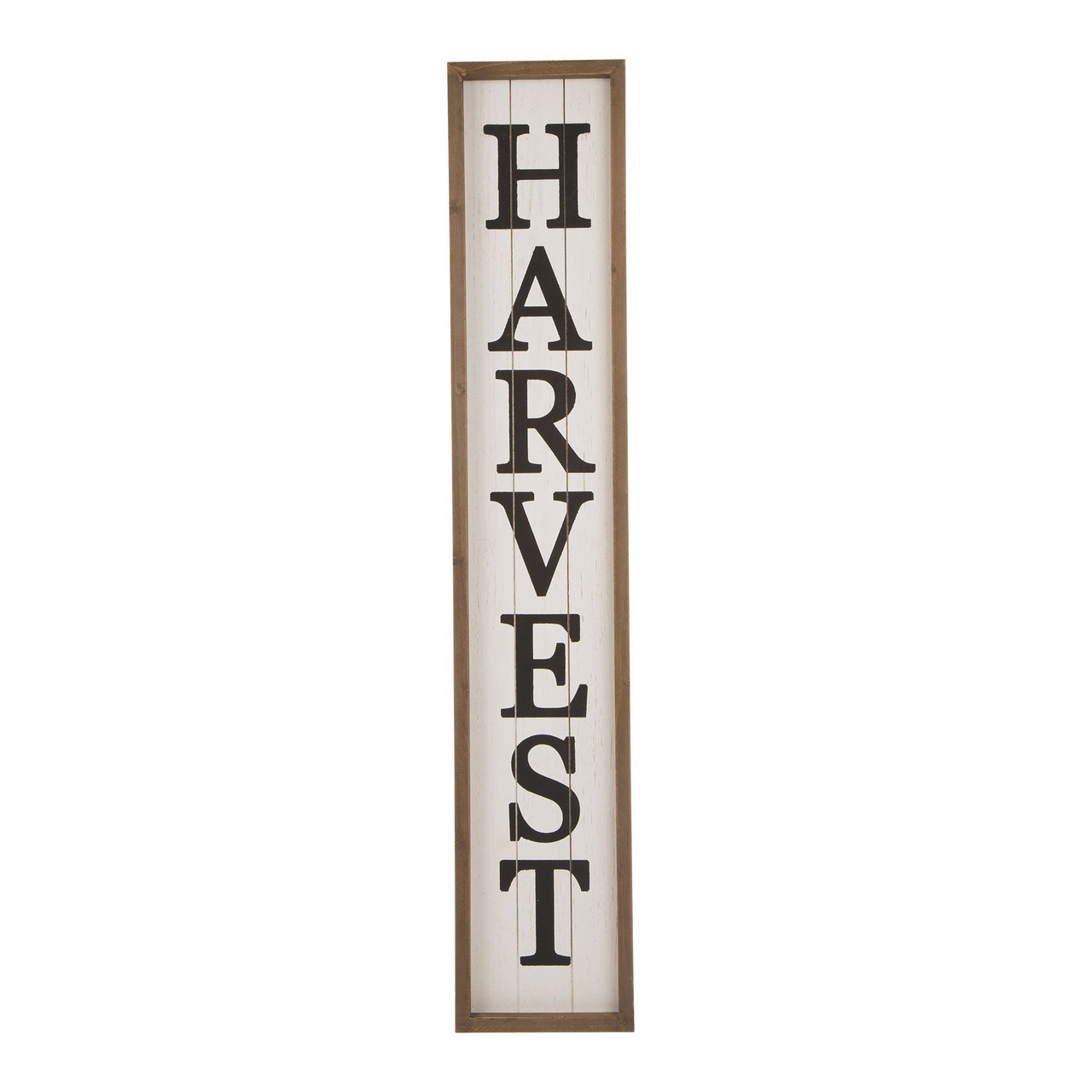 41.5" Black & White 'Harvest' Thanksgiving Wall Sign | Christmas Central