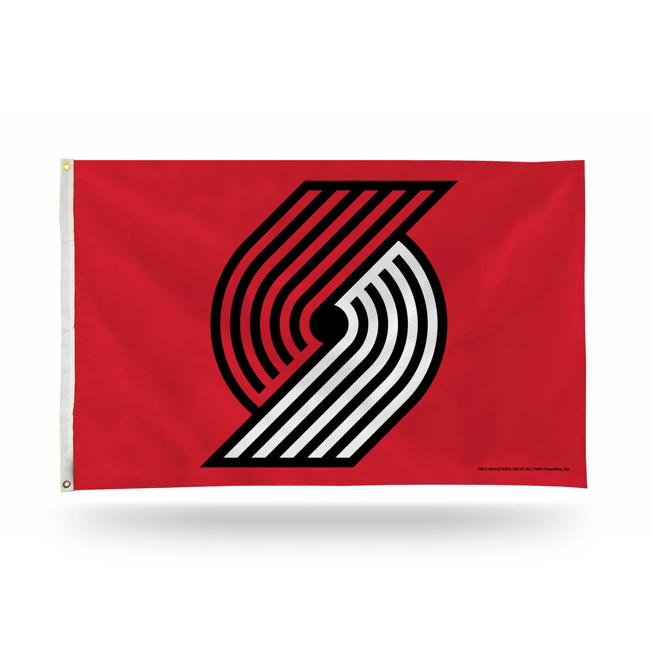 3' x 5' Red & White NBA Portland Trail Blazers Rectangular Banner Flag ...