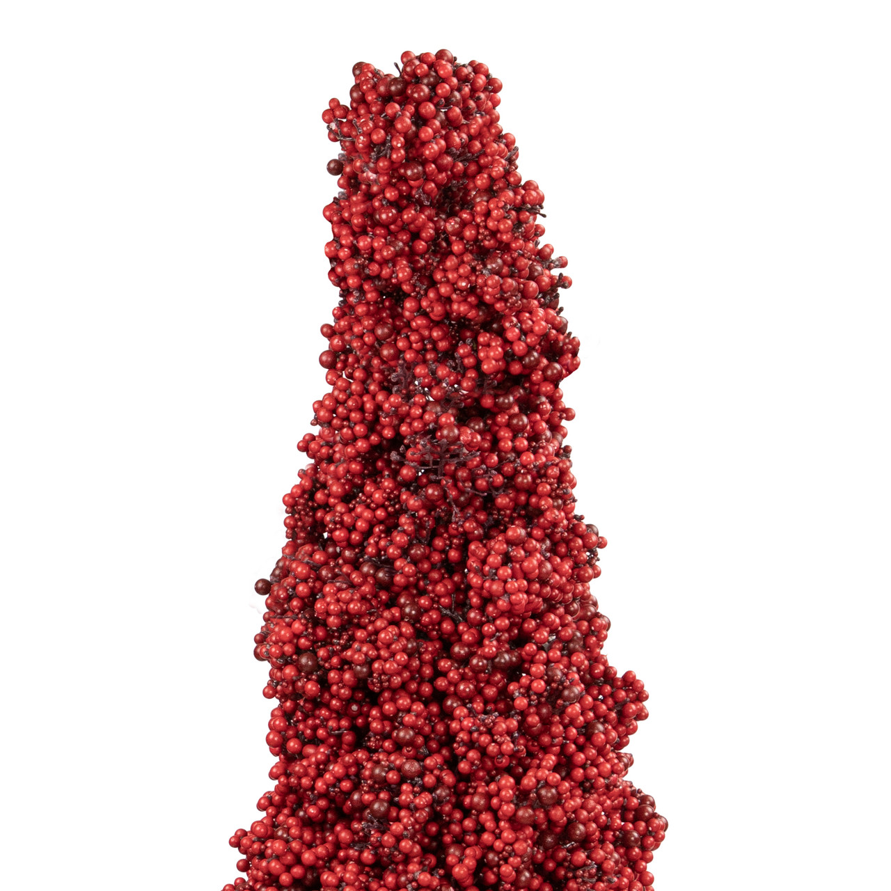 50" Red Berry Cone Potted Christmas Topiary | Christmas Central