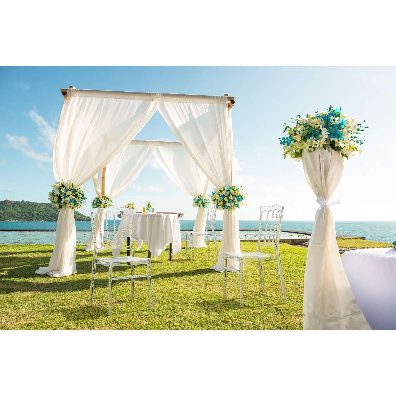 32" Clear Transparent Stackable Outdoor Patio Dining Chair | Christmas ...