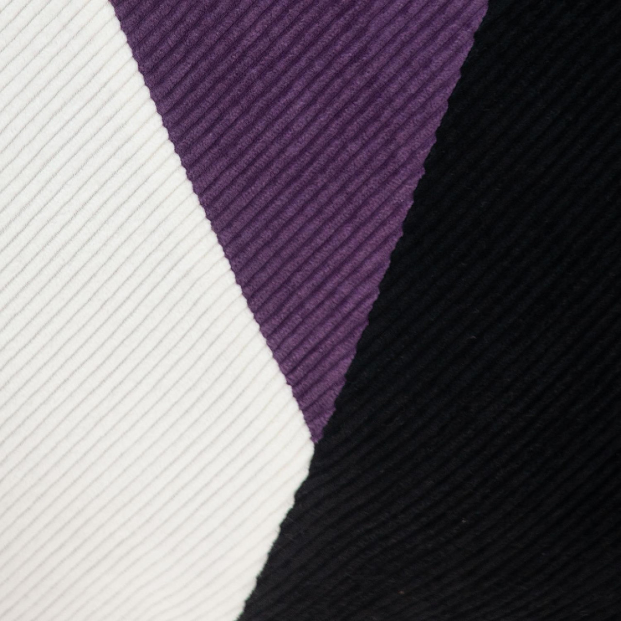 20" Purple & Black Color Block Square Throw Pillow | Christmas Central