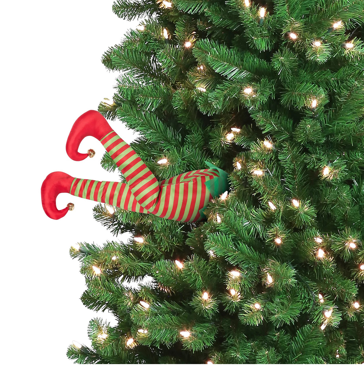 Mr. Christmas Animated Kicking Elf Christmas Tree Decoration ...