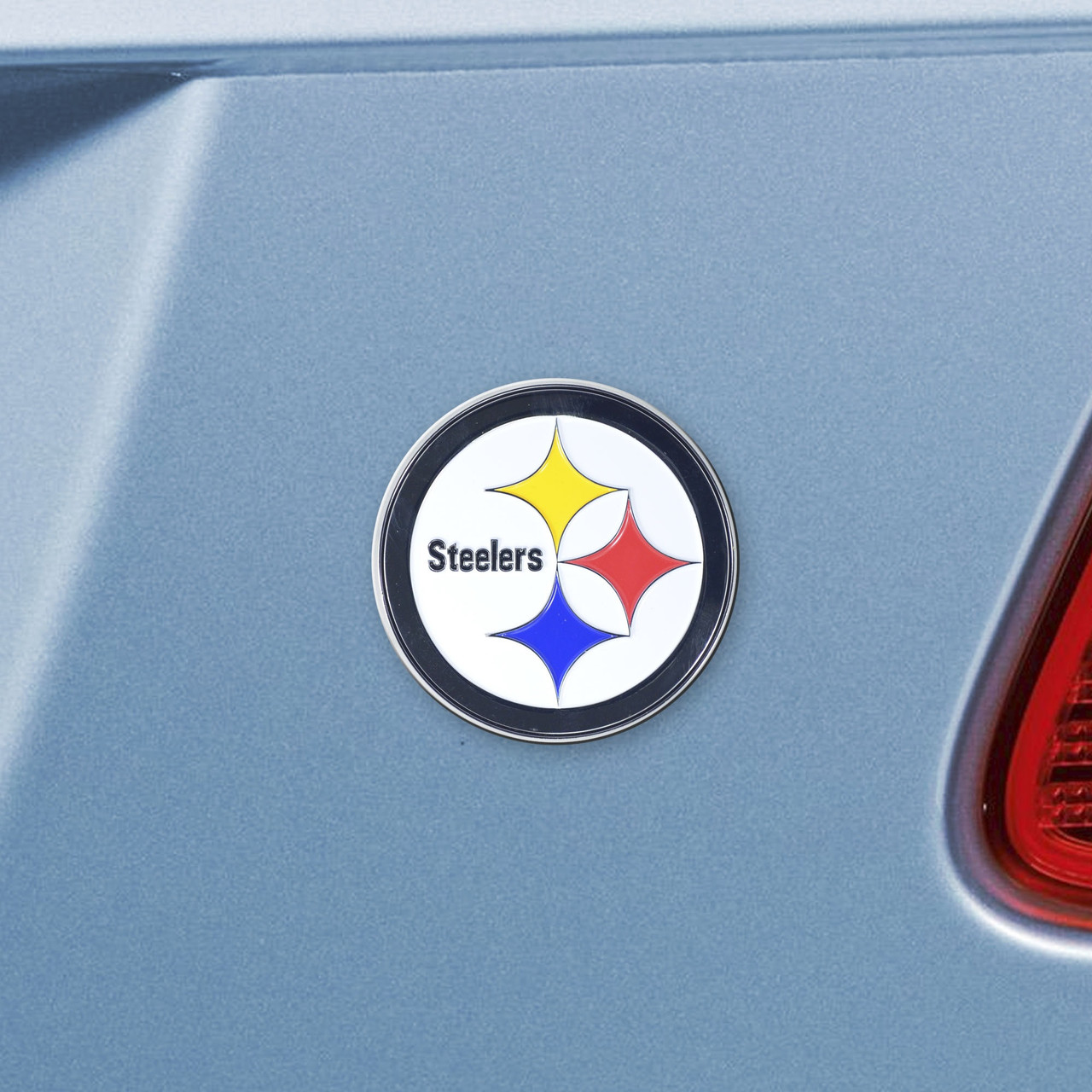 3" NFL Pittsburgh Steelers 3D White Metal Emblem Exterior Auto ...