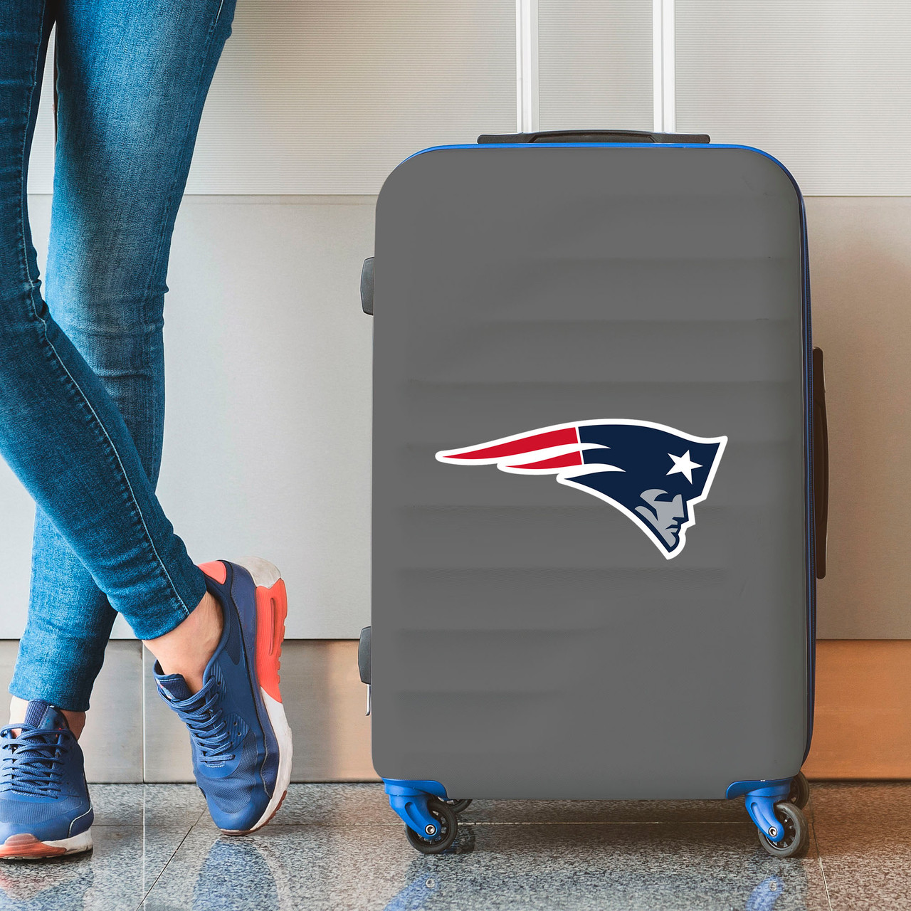 8" NFL New England Patriots Large Decal Sticker | Christmas Central
