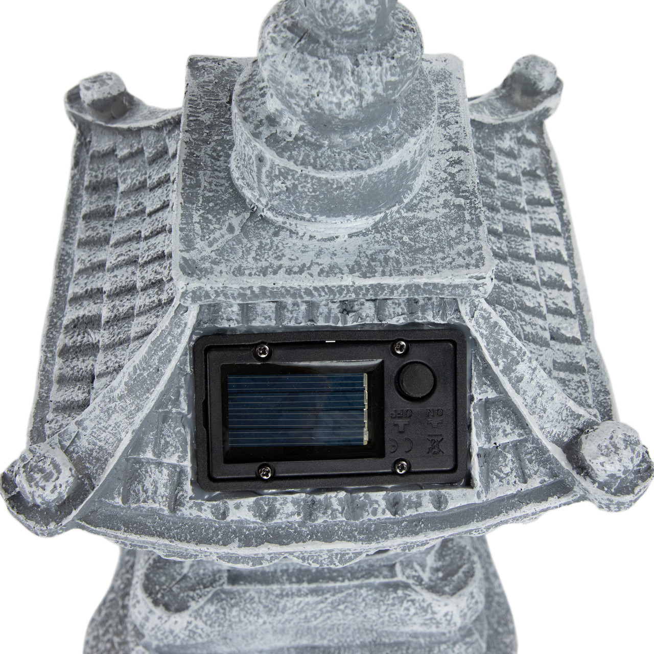 13" Solar Powered LED Lighted Pagoda Outdoor Garden Statue | Christmas ...